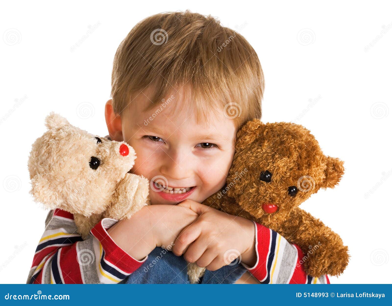 Child with teddy bear stock image. Image of child, happy - 5148993