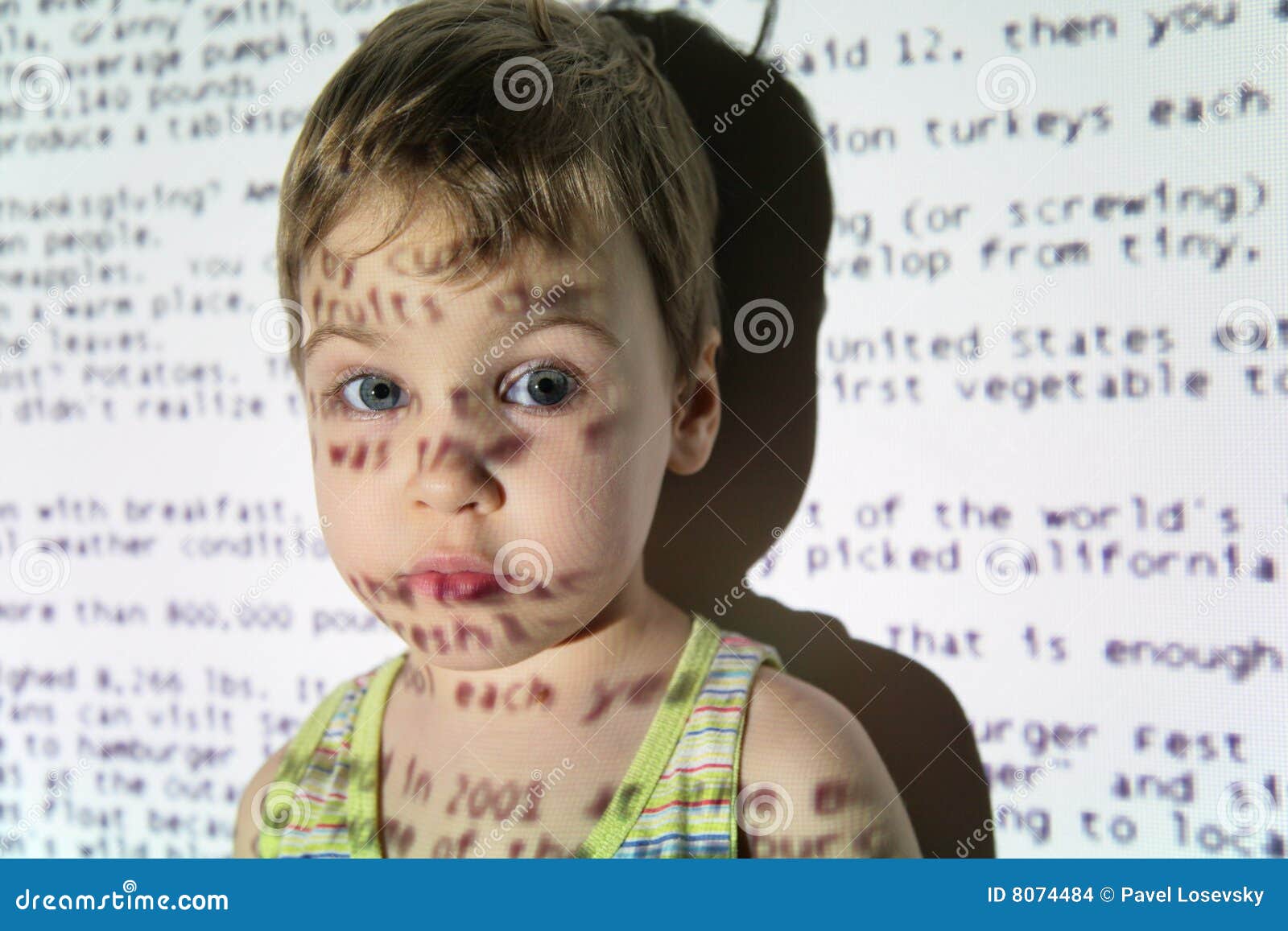 Child an Text Projection Device Stock Photo - Image of slide, child ...