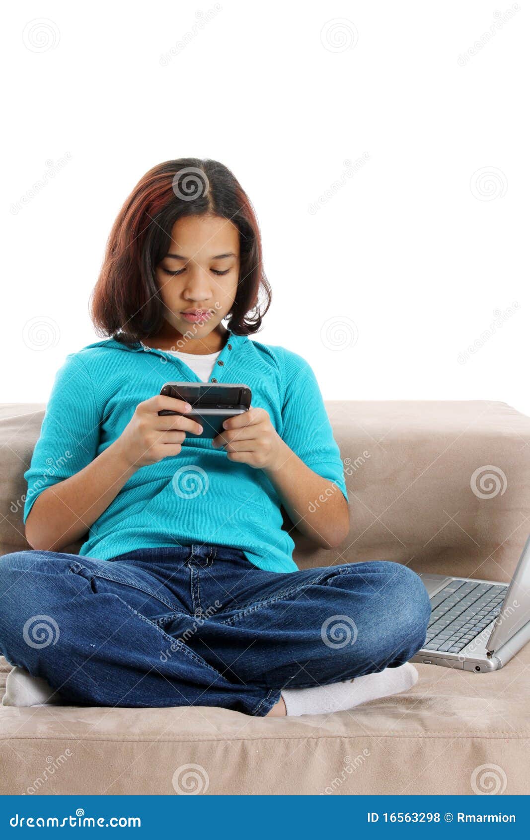 Child Texting on Cellphone stock photo. Image of chat - 16563298