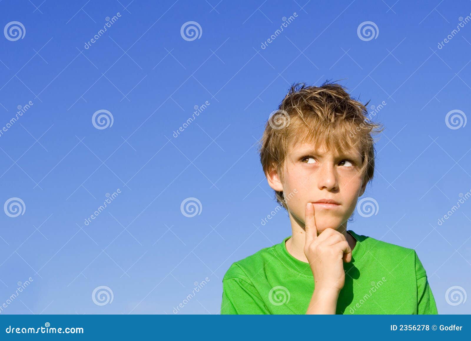 Child thinking stock photo. Image of expression, deciding - 2356278