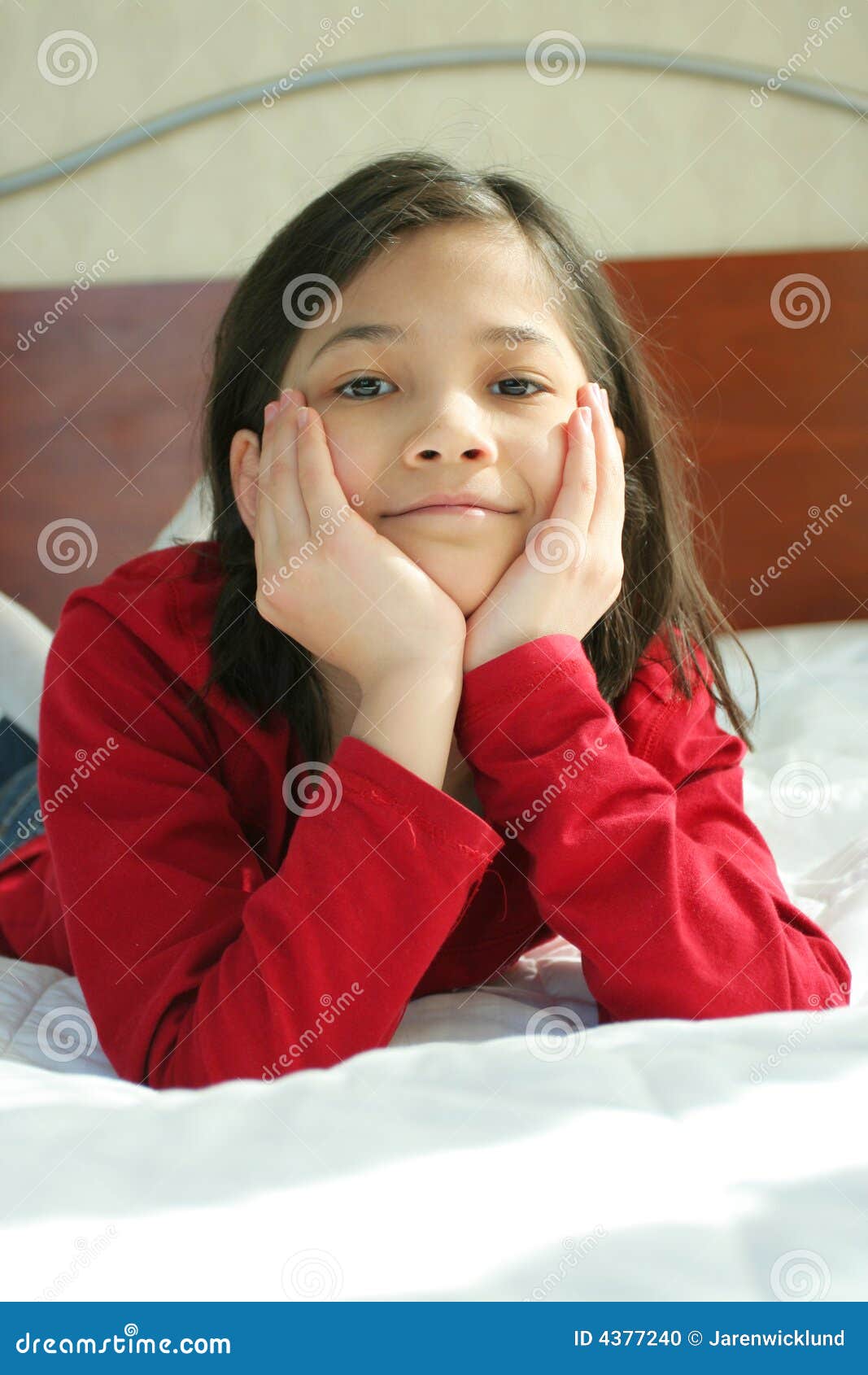 Child thinking stock photo. Image of home, relaxing, multiethnic - 4377240