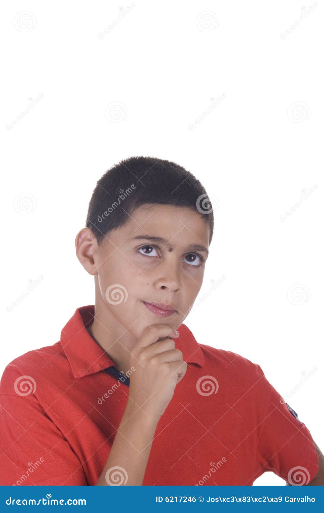Child thinking. stock photo. Image of face, student, caucasian - 6217246