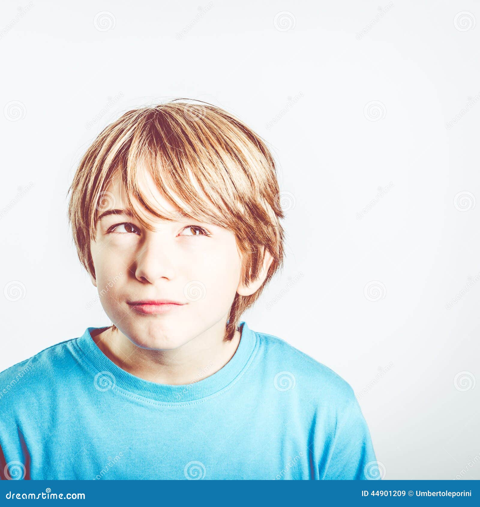 Child thinking stock image. Image of portrait, young - 44901209