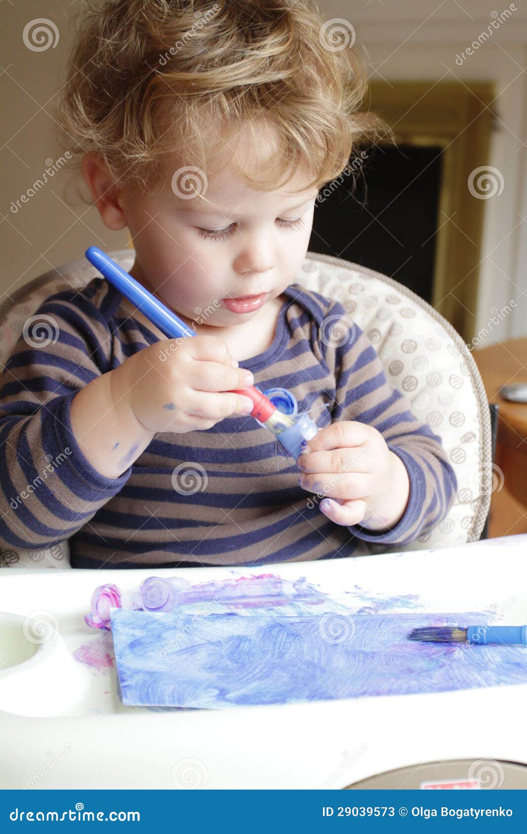 Child, Toddler Drawing Art stock image. Image of fingerpainting - 29039573