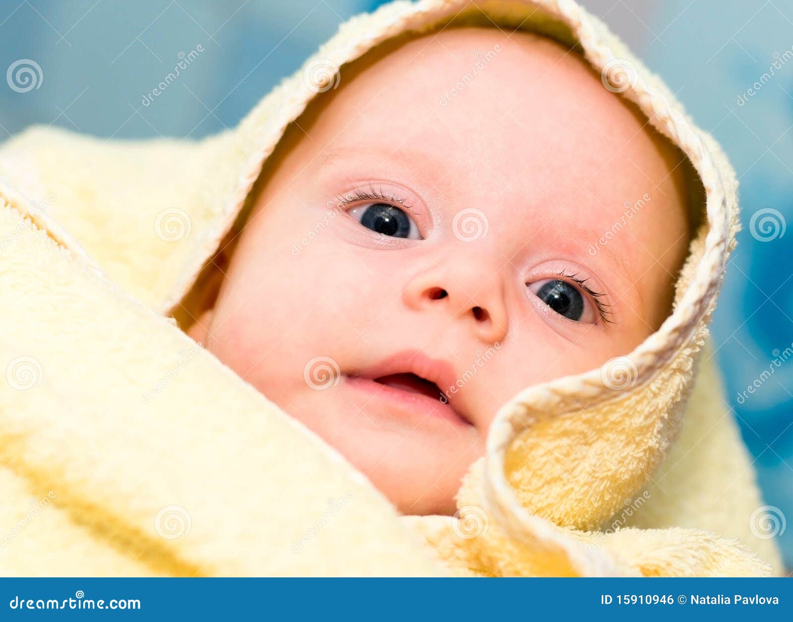 Child in towel stock photo. Image of childhood, caucasian - 15910946