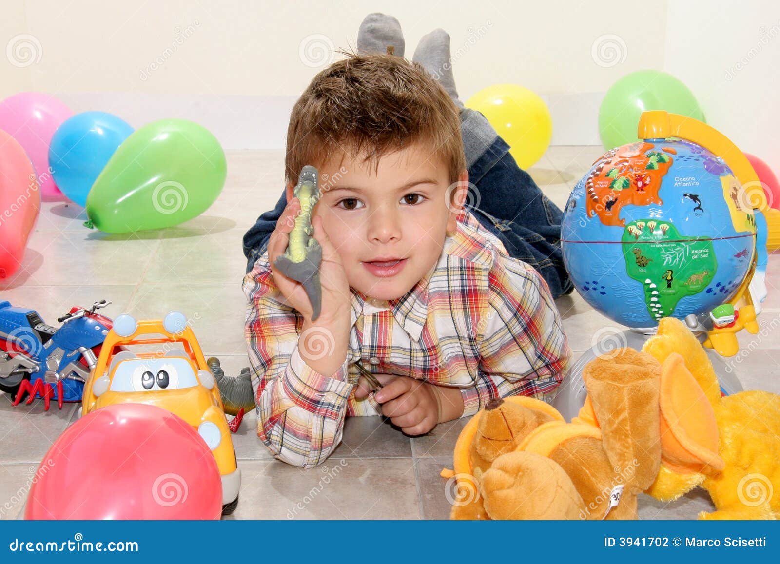 Child with toys stock photo. Image of adorable, plastic - 3941702