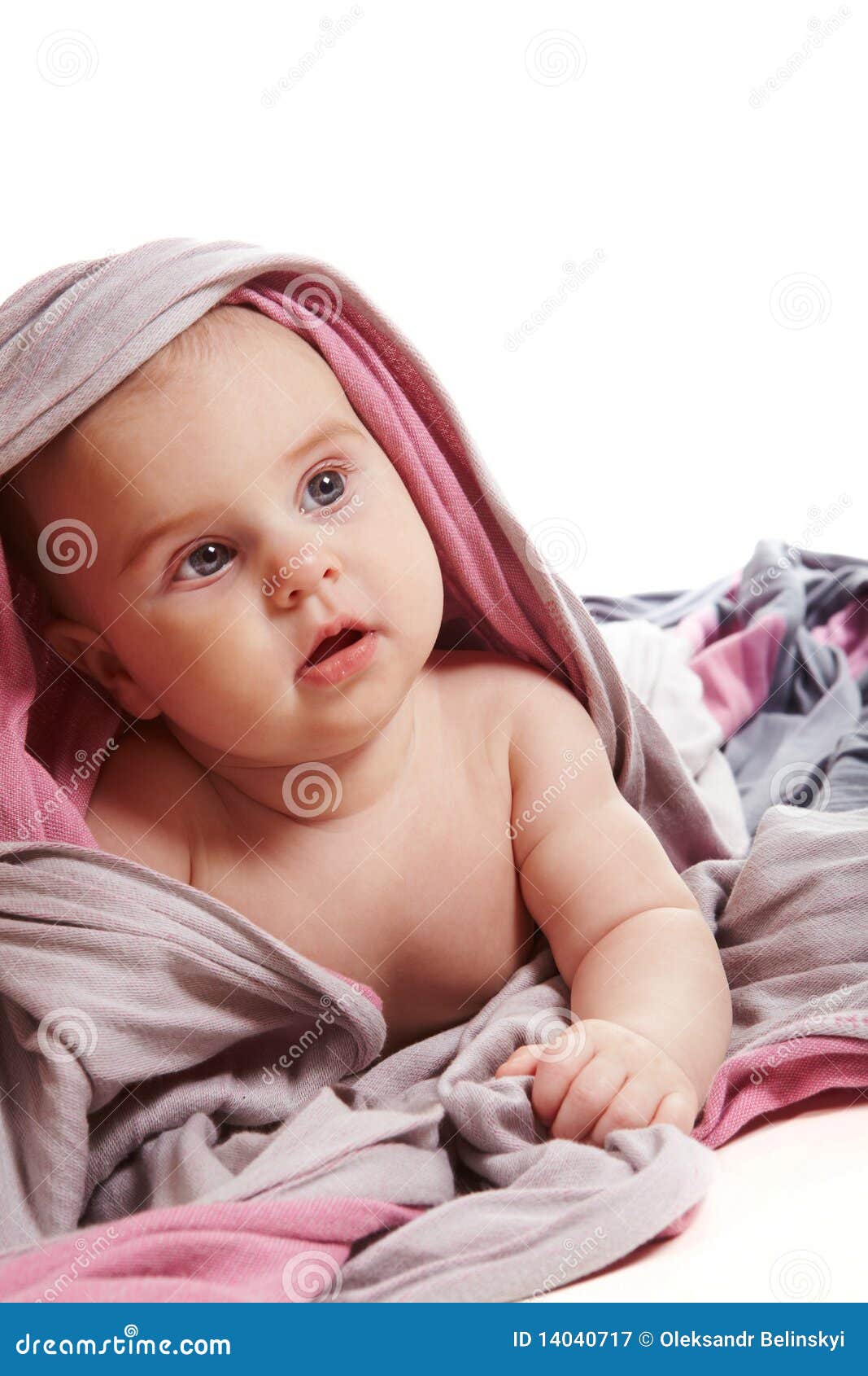 Child under the fabric 2 stock image. Image of isolation - 14040717