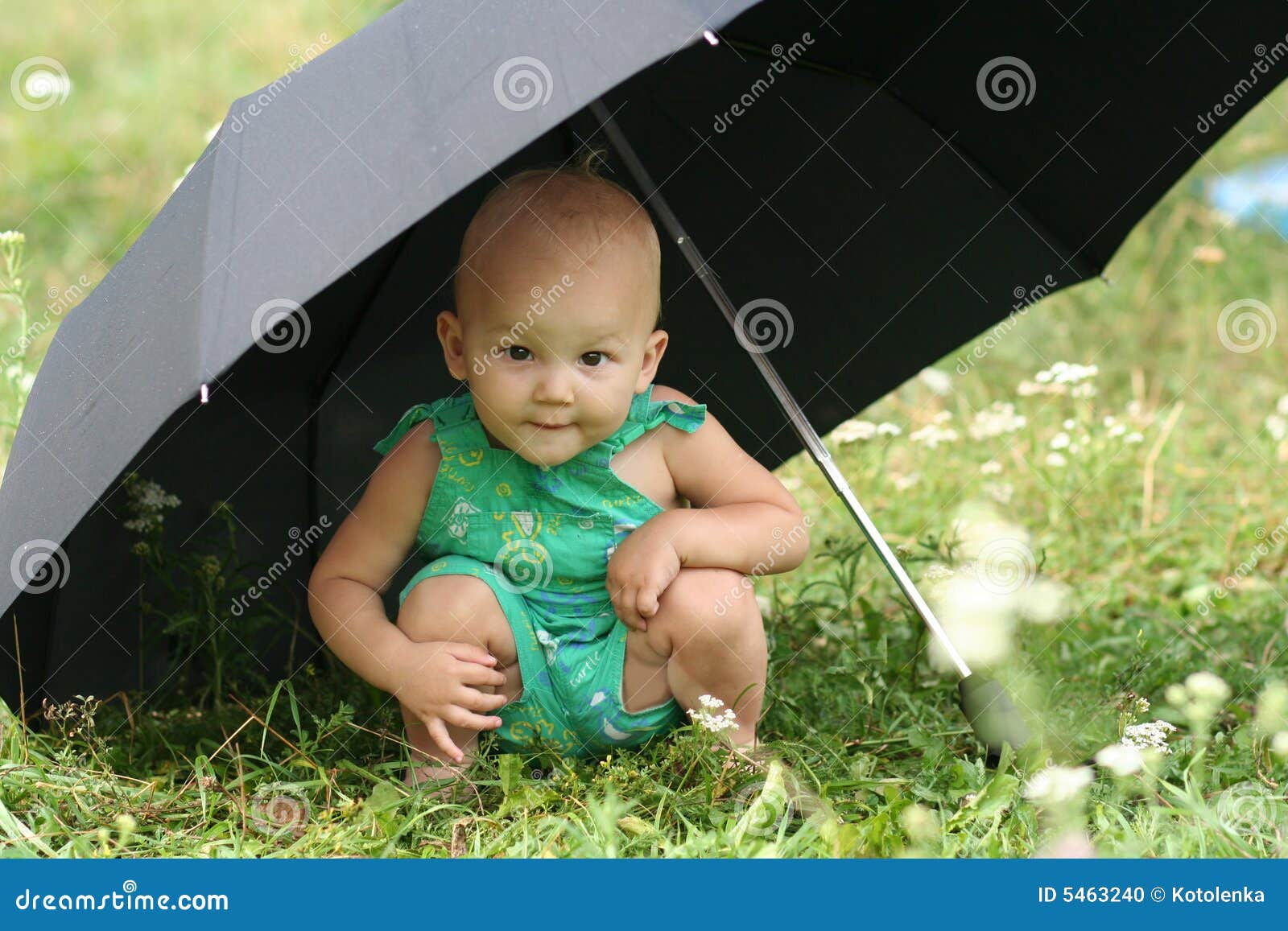 The child under umbrella stock photo. Image of playing - 5463240