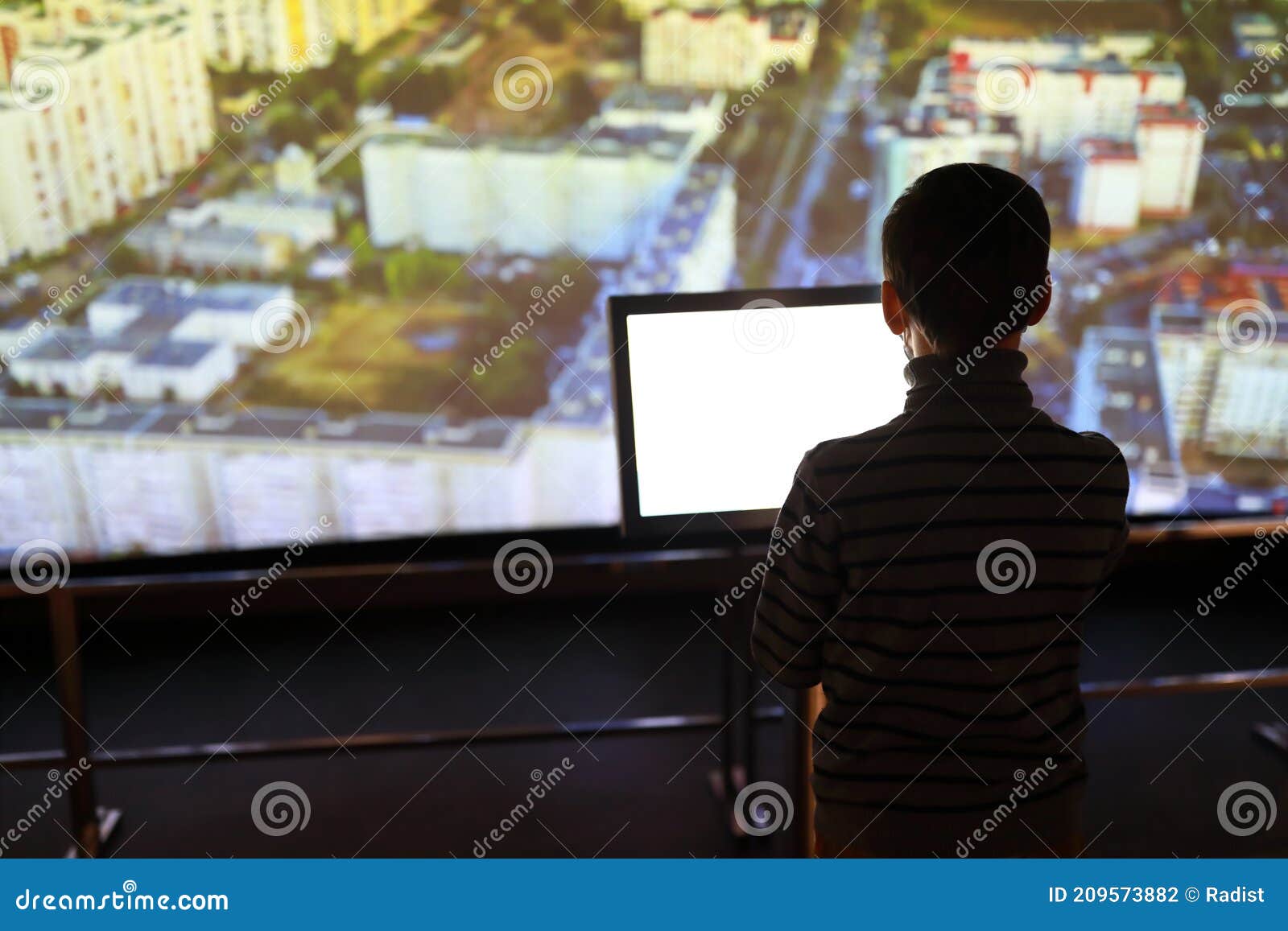 Child uses touch screen stock photo. Image of hobby - 209573882