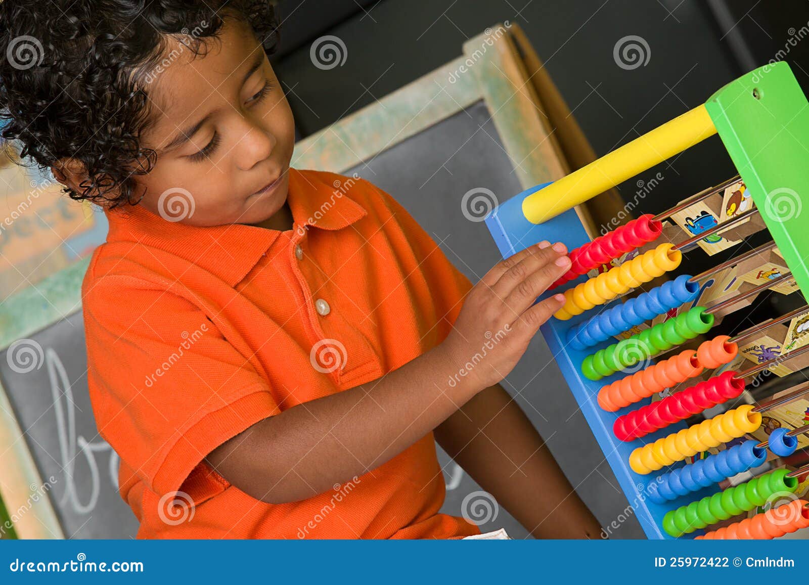 Child Using Abacus stock photo. Image of mathematics - 25972422