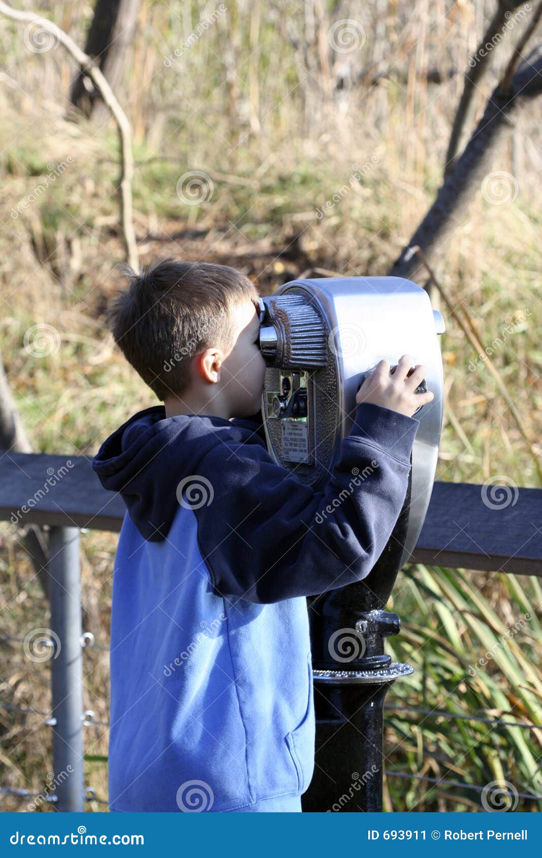 Child Using binocular stock image. Image of closer, look - 693911