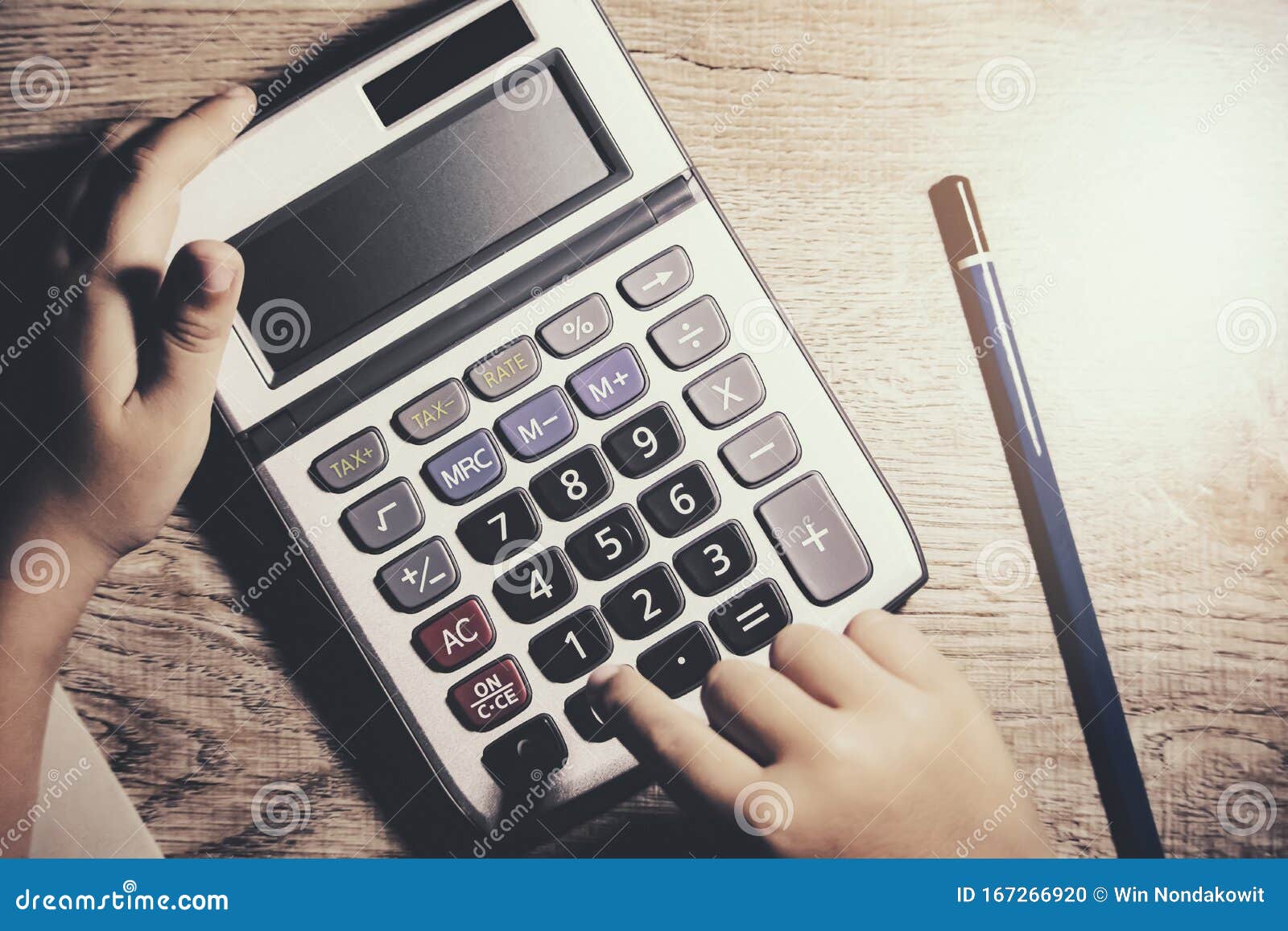 Child using a calculator stock photo. Image of investment - 167266920