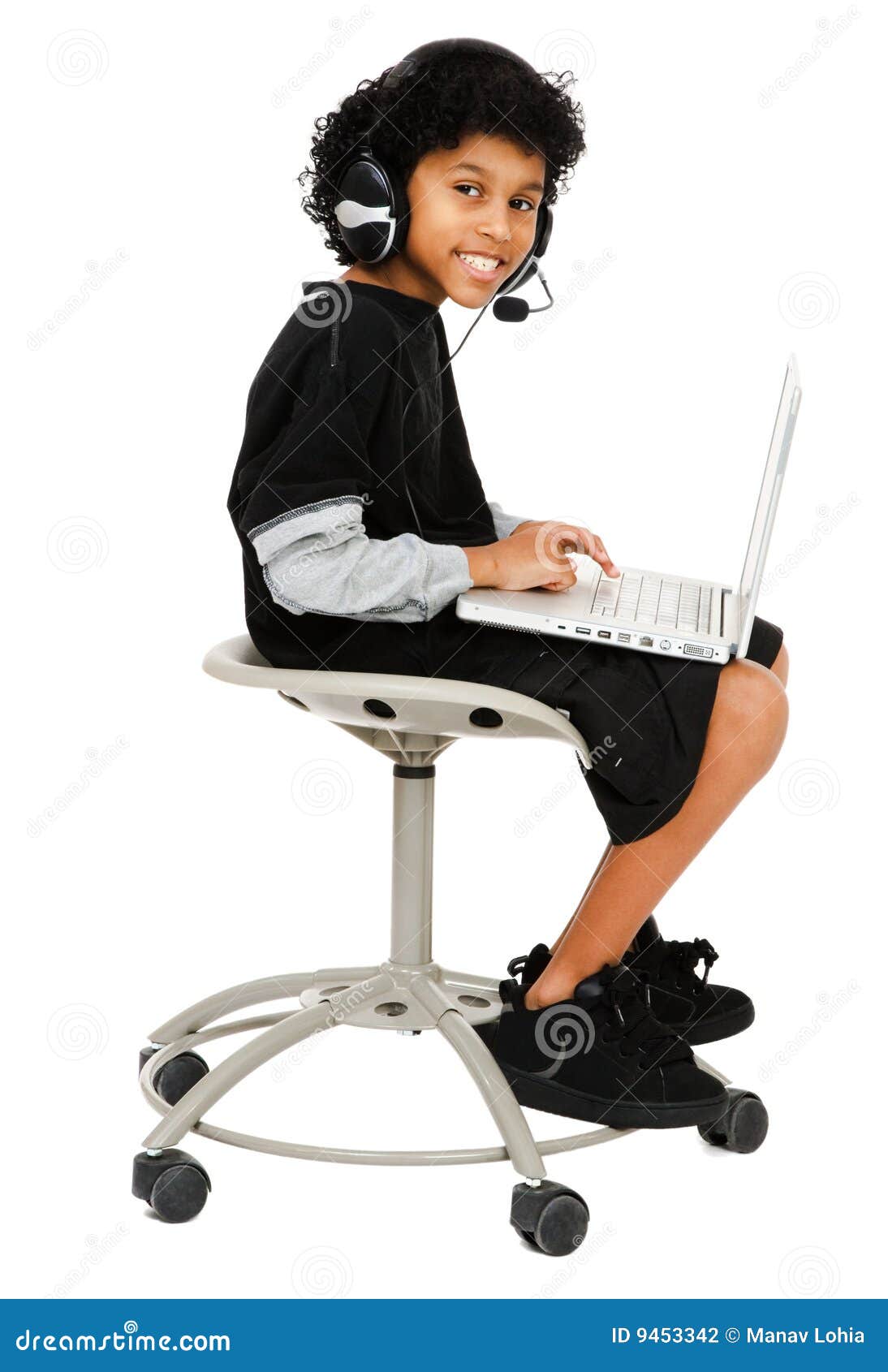 Child Using Internet stock photo. Image of learning, enjoyment - 9453342