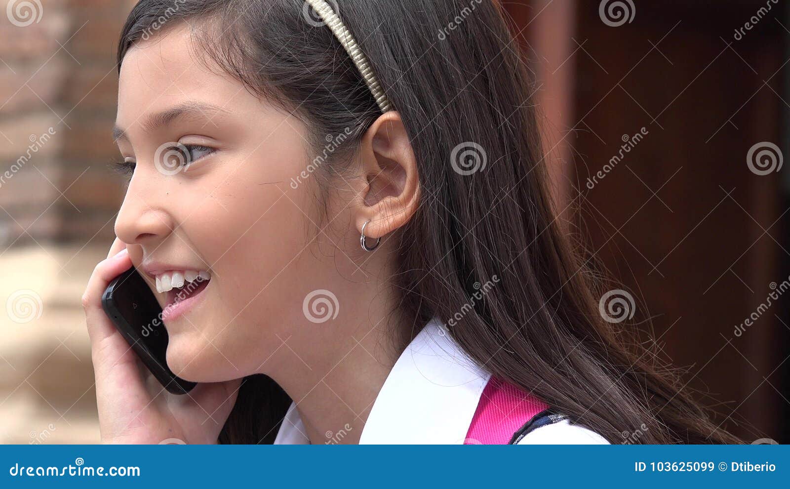 Child Using Phone stock image. Image of young, telecommunications ...