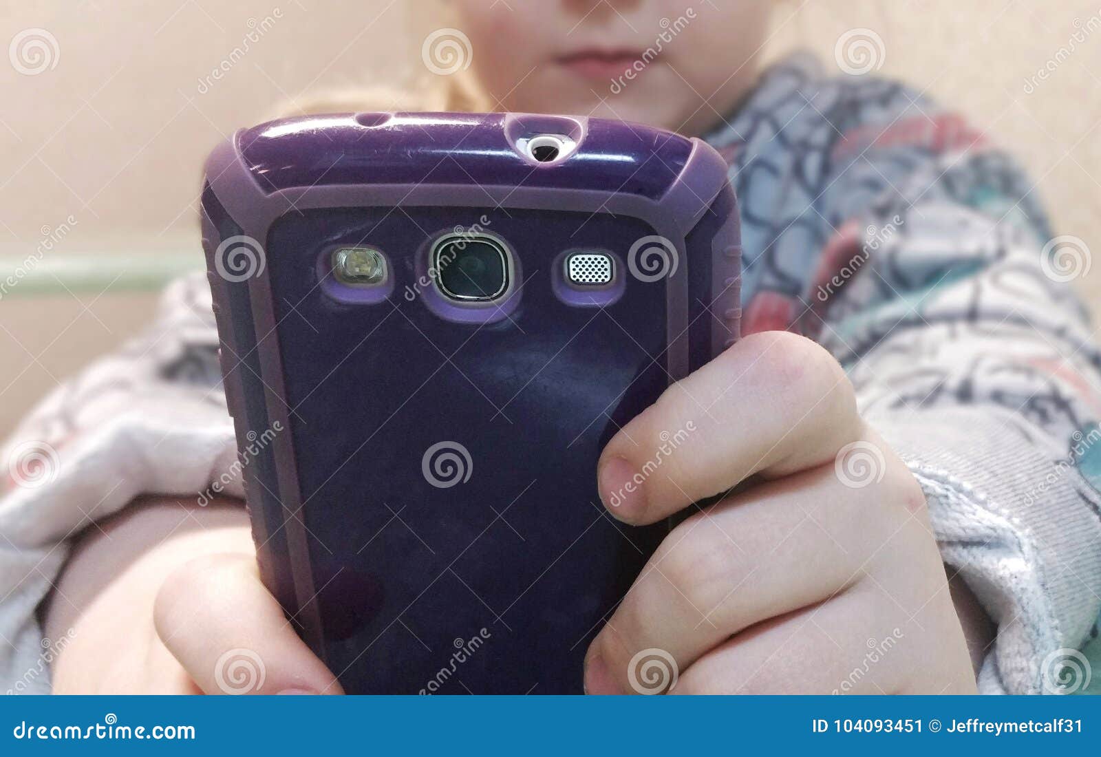 Child using smartphone stock image. Image of iphone - 104093451
