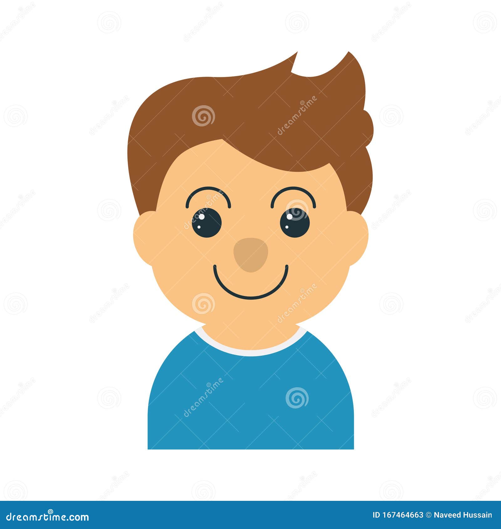 Child Vector Flat Color Icon Stock Illustration - Illustration of ...