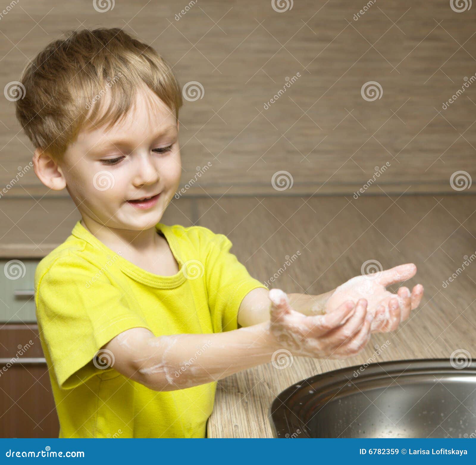 Child washing hands stock image. Image of washing, cute - 6782359