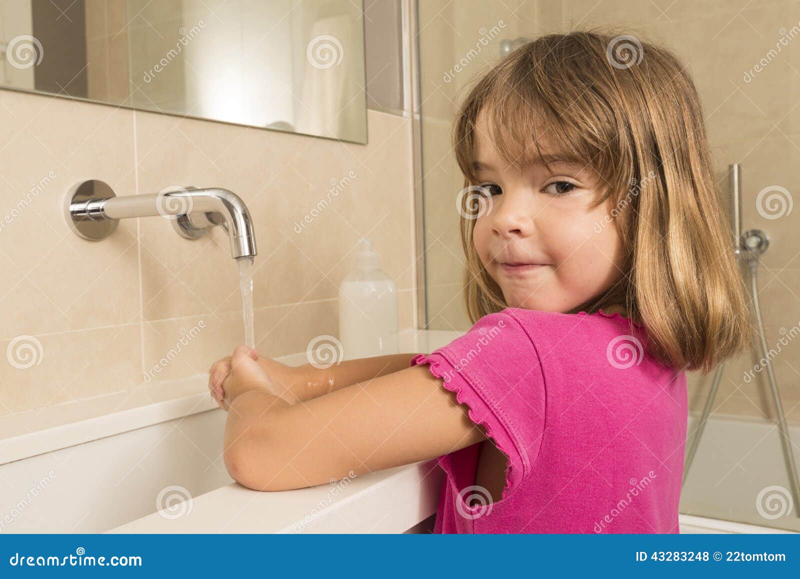 Child washing hands stock photo. Image of health, hygiene - 43283248