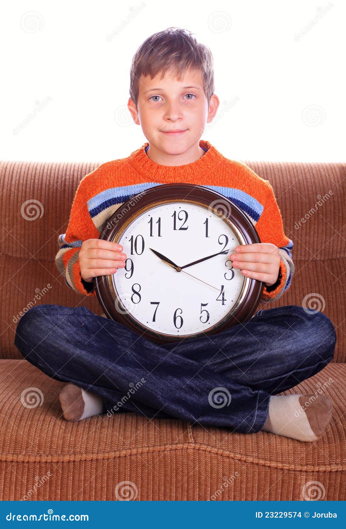 Child with watch stock photo. Image of conceptual, alarm - 23229574