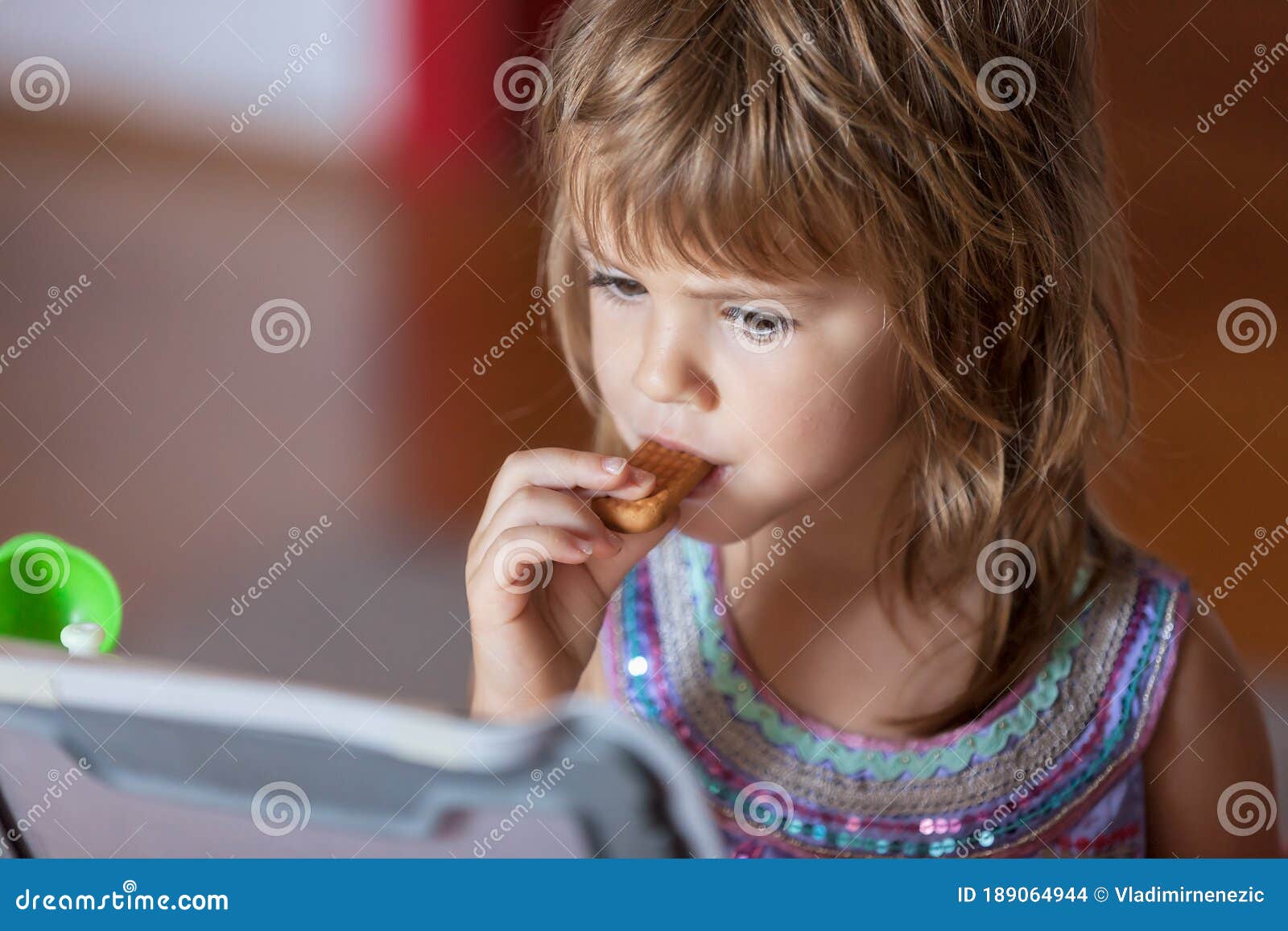 Child watching cartoon stock photo. Image of television - 189064944