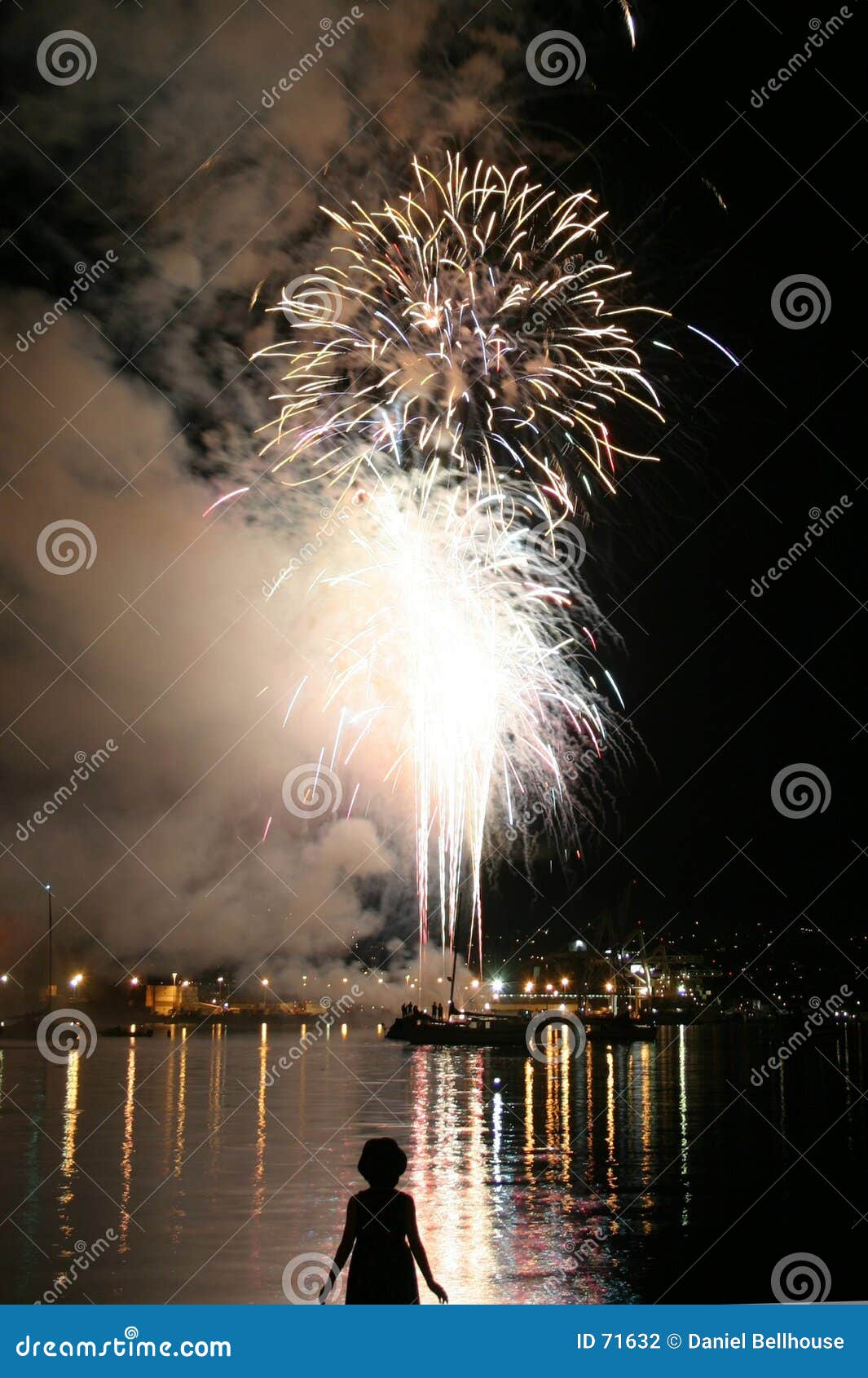 Child Watching Fireworks stock photo. Image of colours, night - 71632