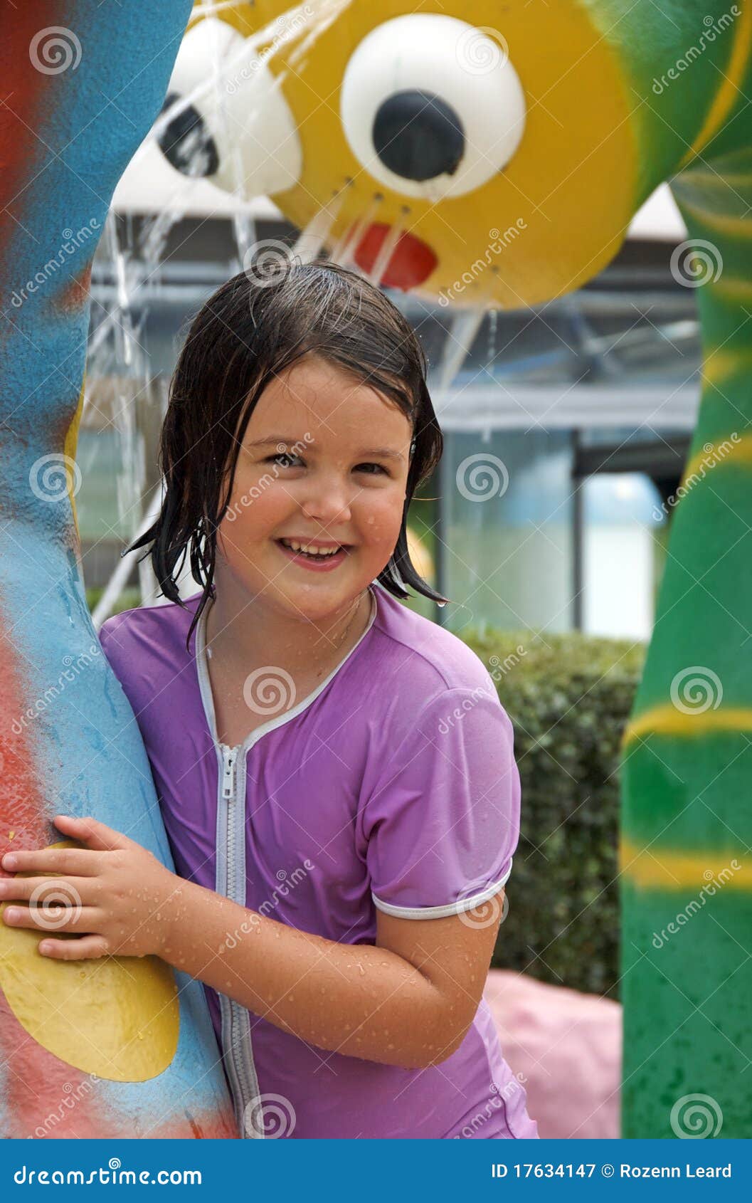 Child at water park stock image. Image of cute, aquatic - 17634147