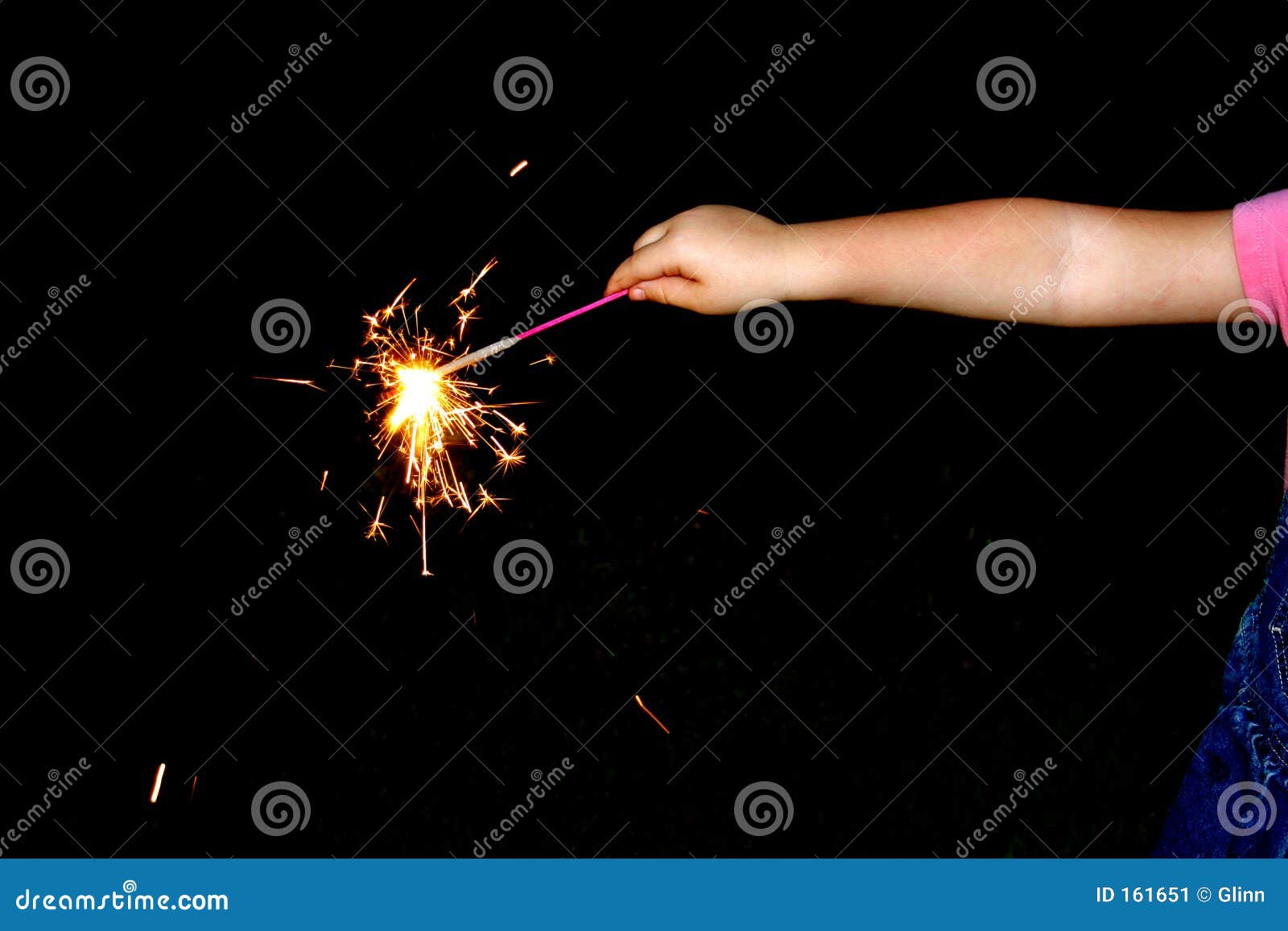 A child waves fireworks stock image. Image of concepts - 161651