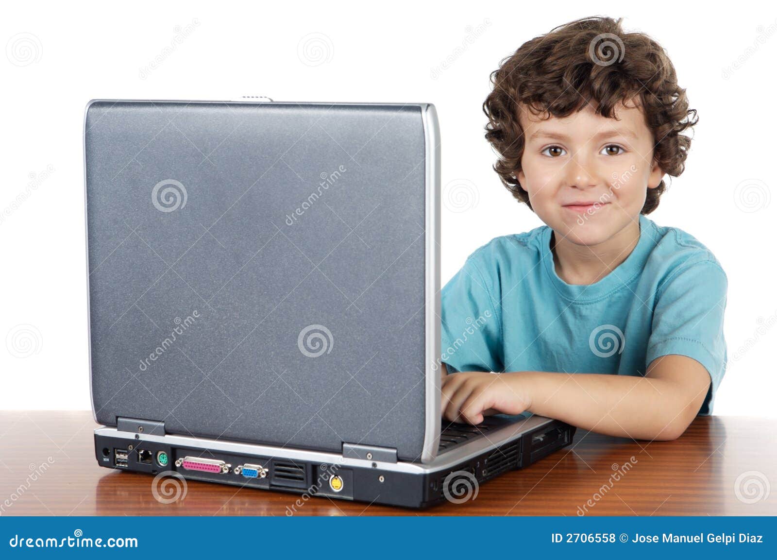 Child whit laptop stock photo. Image of reflection, sight - 2706558
