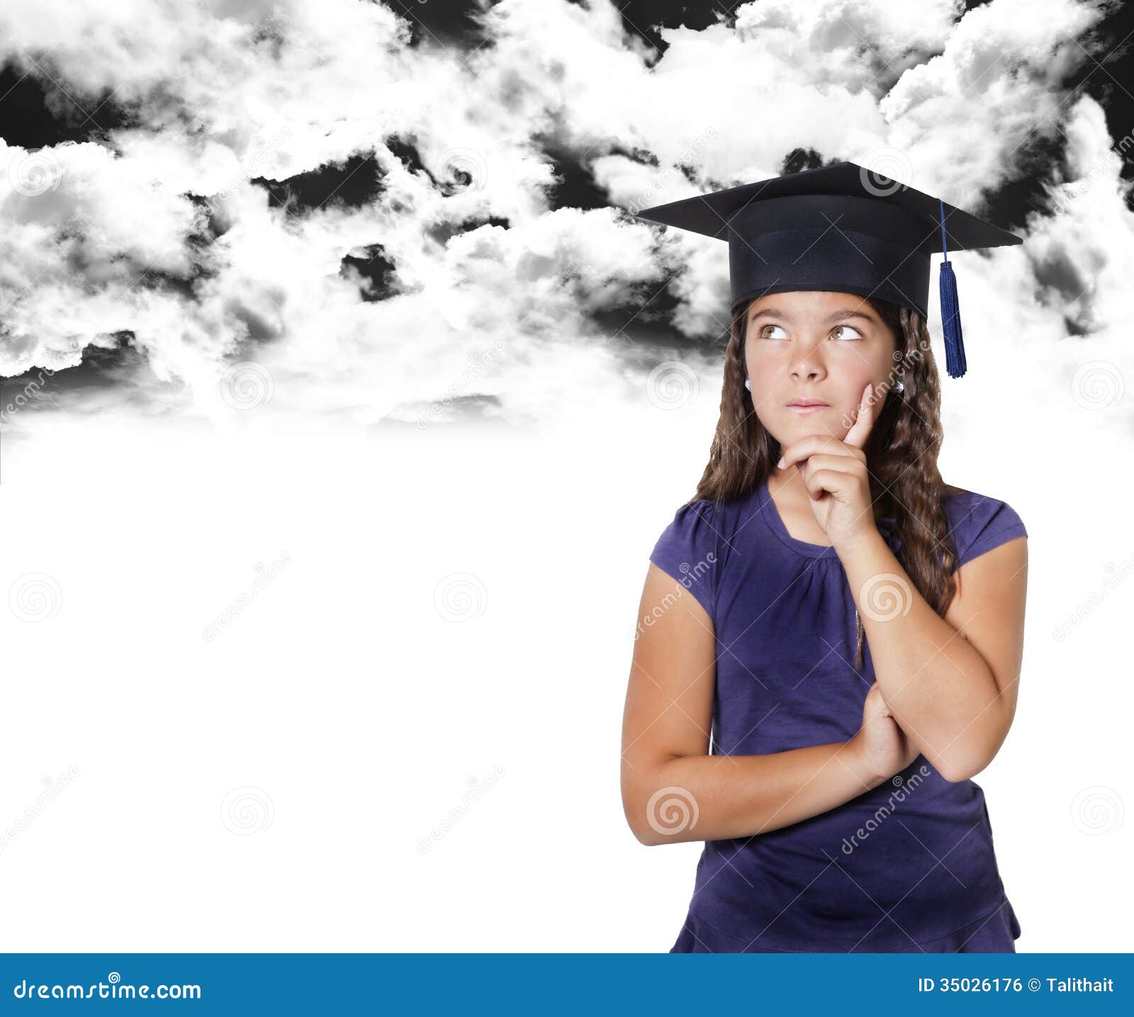 Child who thinking outdoor stock photo. Image of face - 35026176