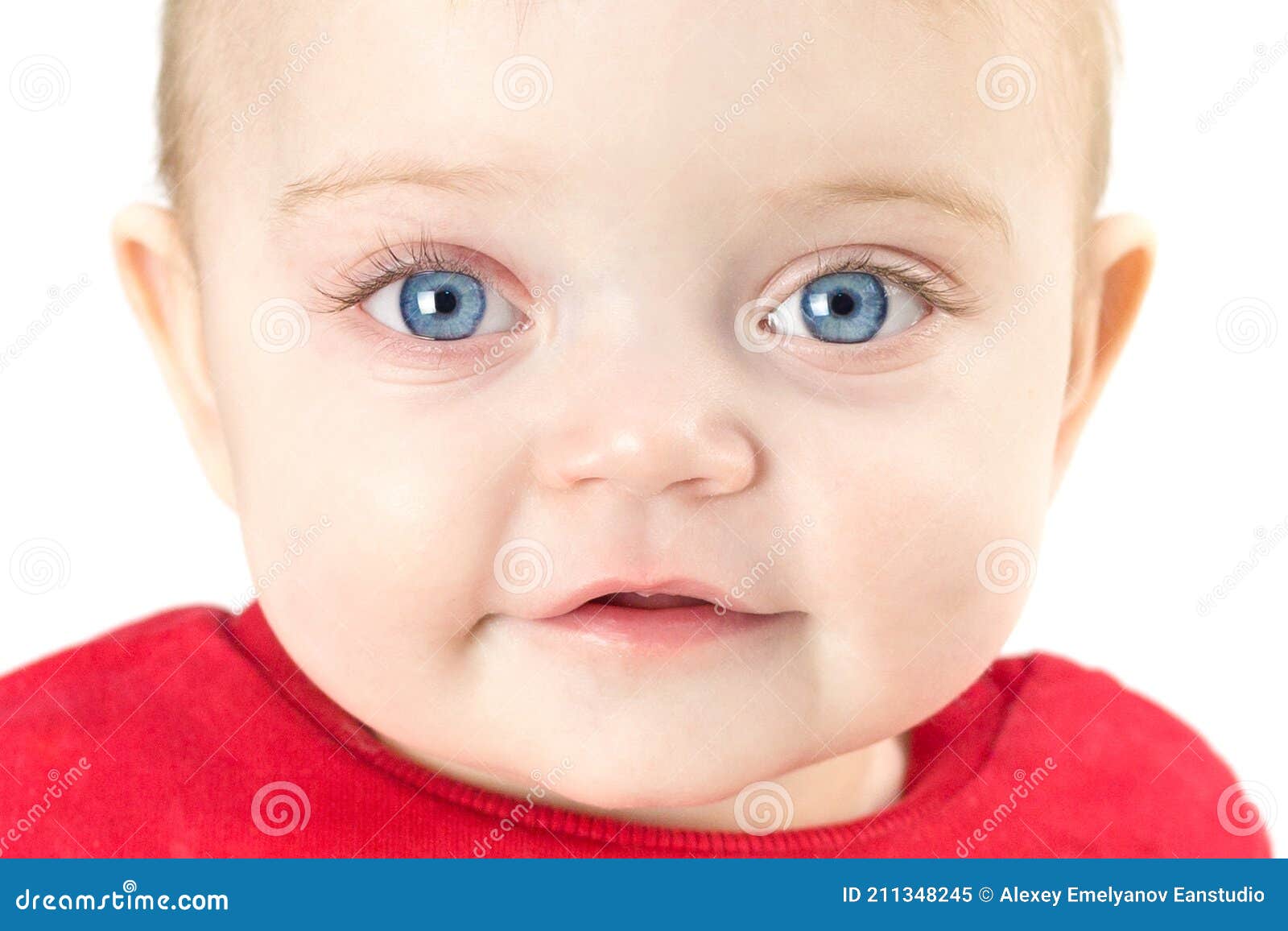 A Child with Wide Open Eyes Looks Directly Stock Image - Image of looks ...
