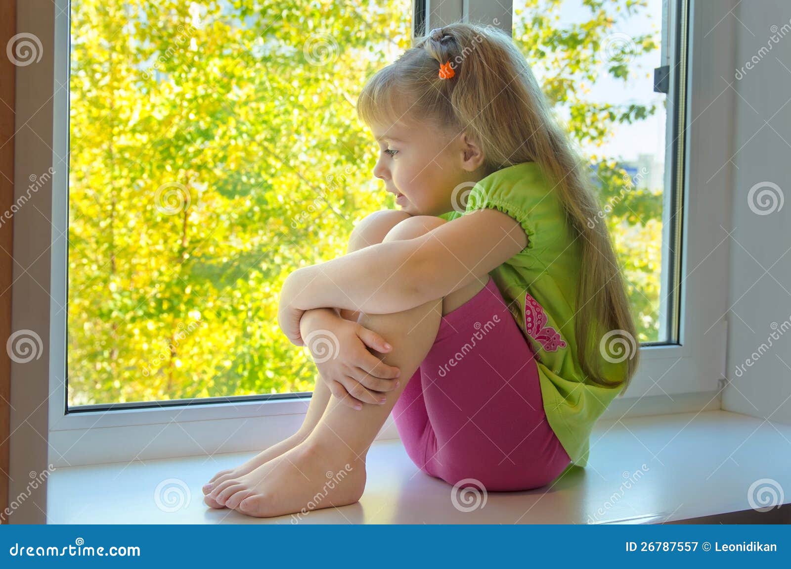 A child at the window. stock image. Image of bright, pretty - 26787557