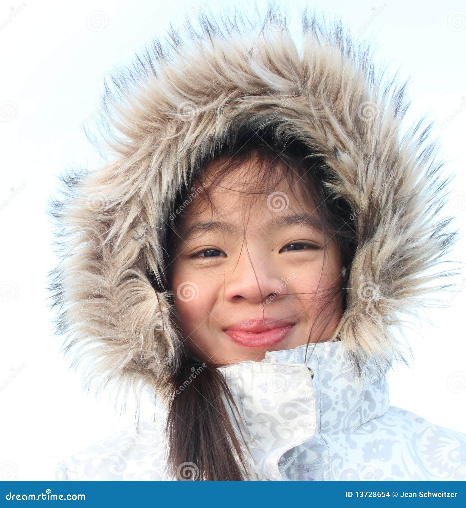 Child in winter stock photo. Image of girl, portrait - 13728654