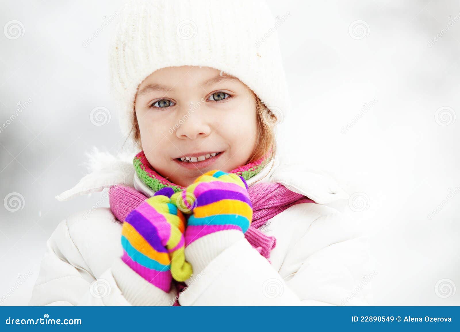 Child in winter stock image. Image of small, girl, casual - 22890549