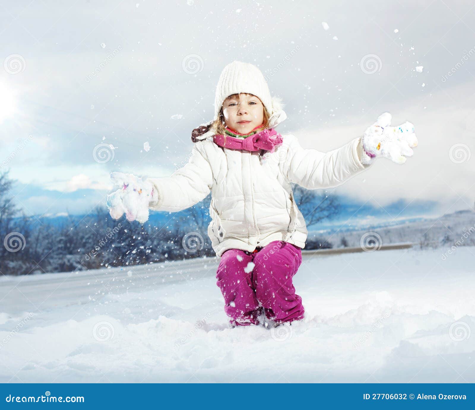 Child in winter stock photo. Image of cold, clothing - 27706032