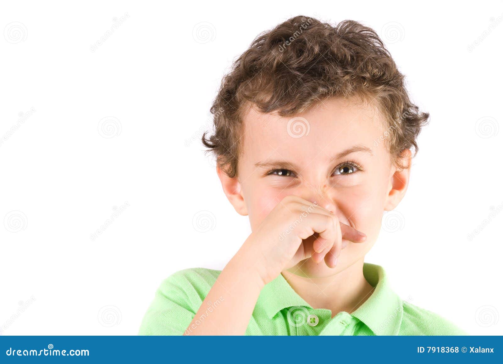 Child wiping his nose stock photo. Image of pain, head - 7918368