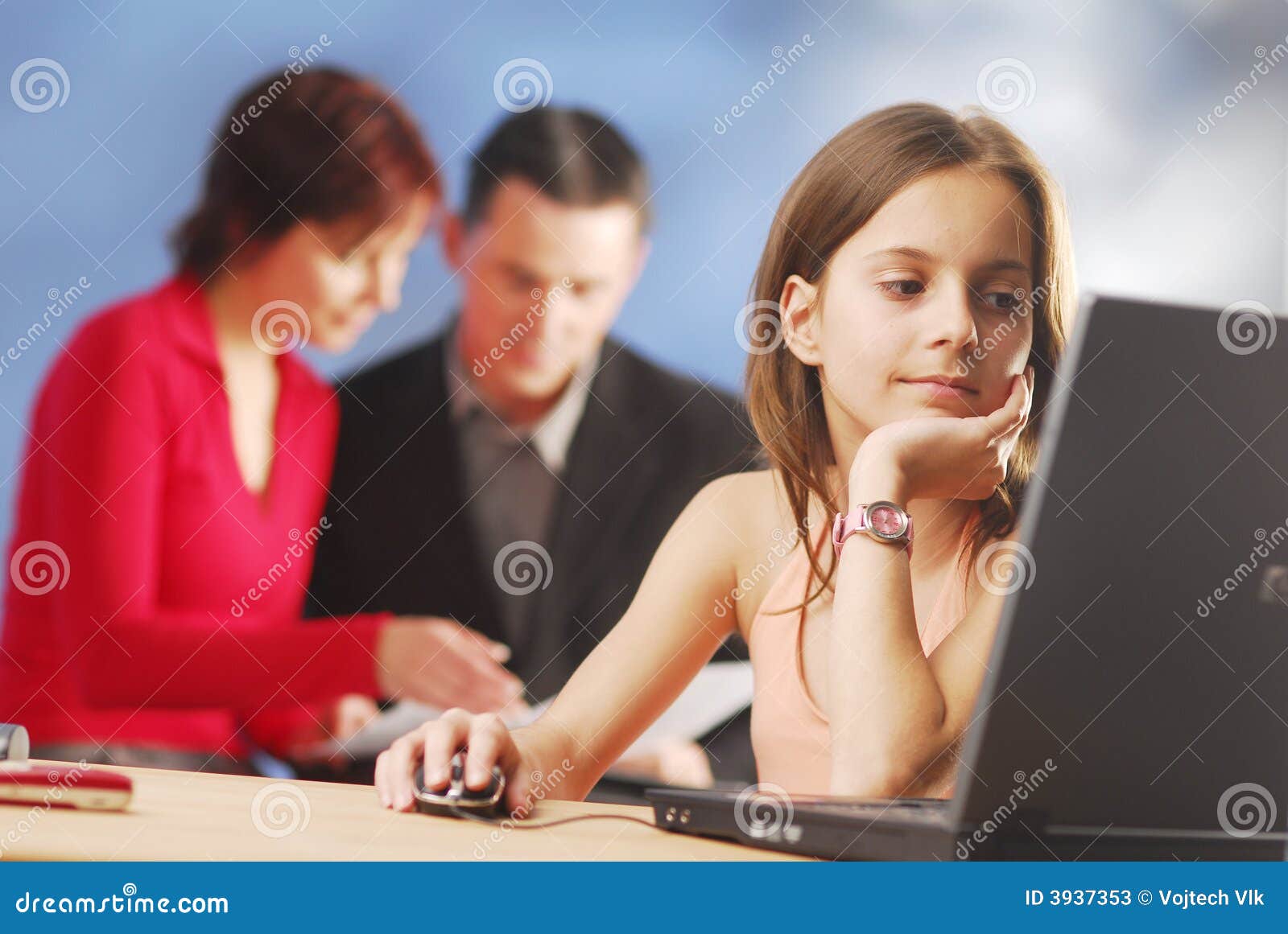 A child in the work stock image. Image of couple, family - 3937353
