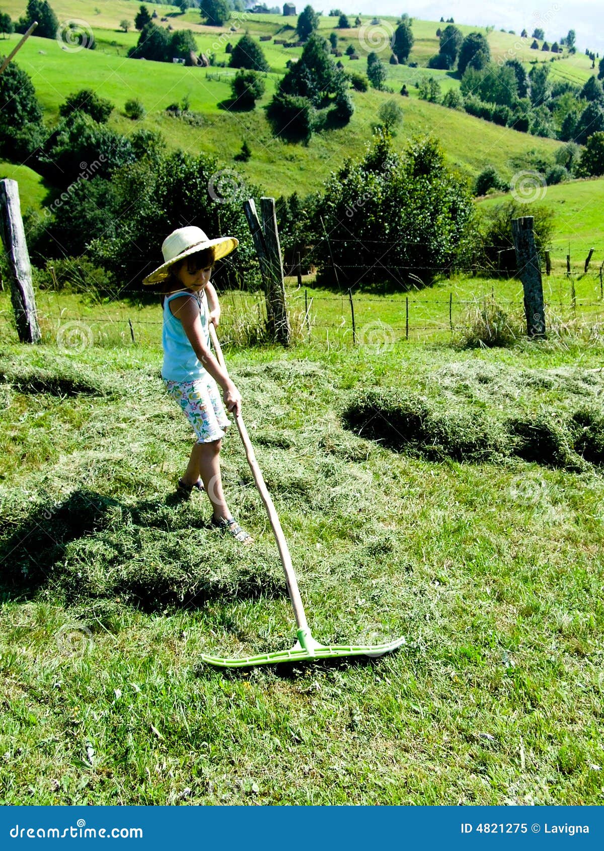 Child Working stock image. Image of girl, garden, outdoors - 4821275