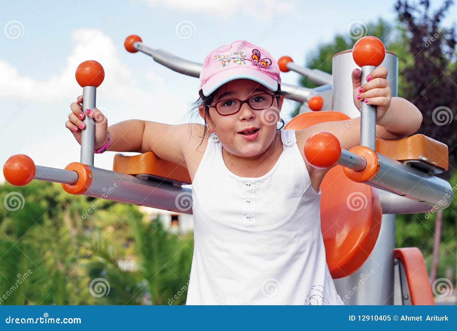 Child working out stock image. Image of hispanic, outdoors - 12910405