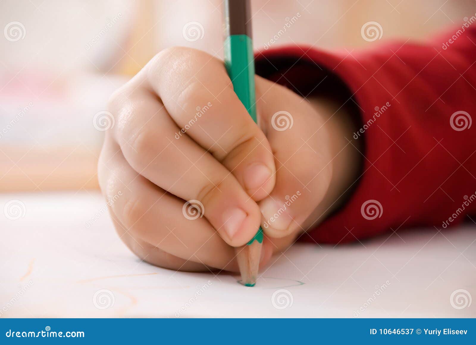 Child writes stock image. Image of figure, draw, child - 10646537