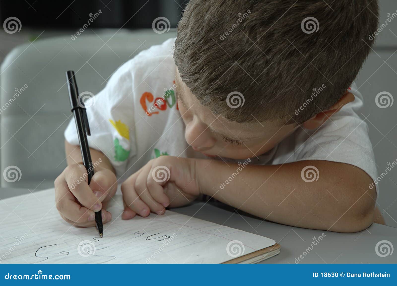 Child Writing stock photo. Image of practice, writing, numbers - 18630