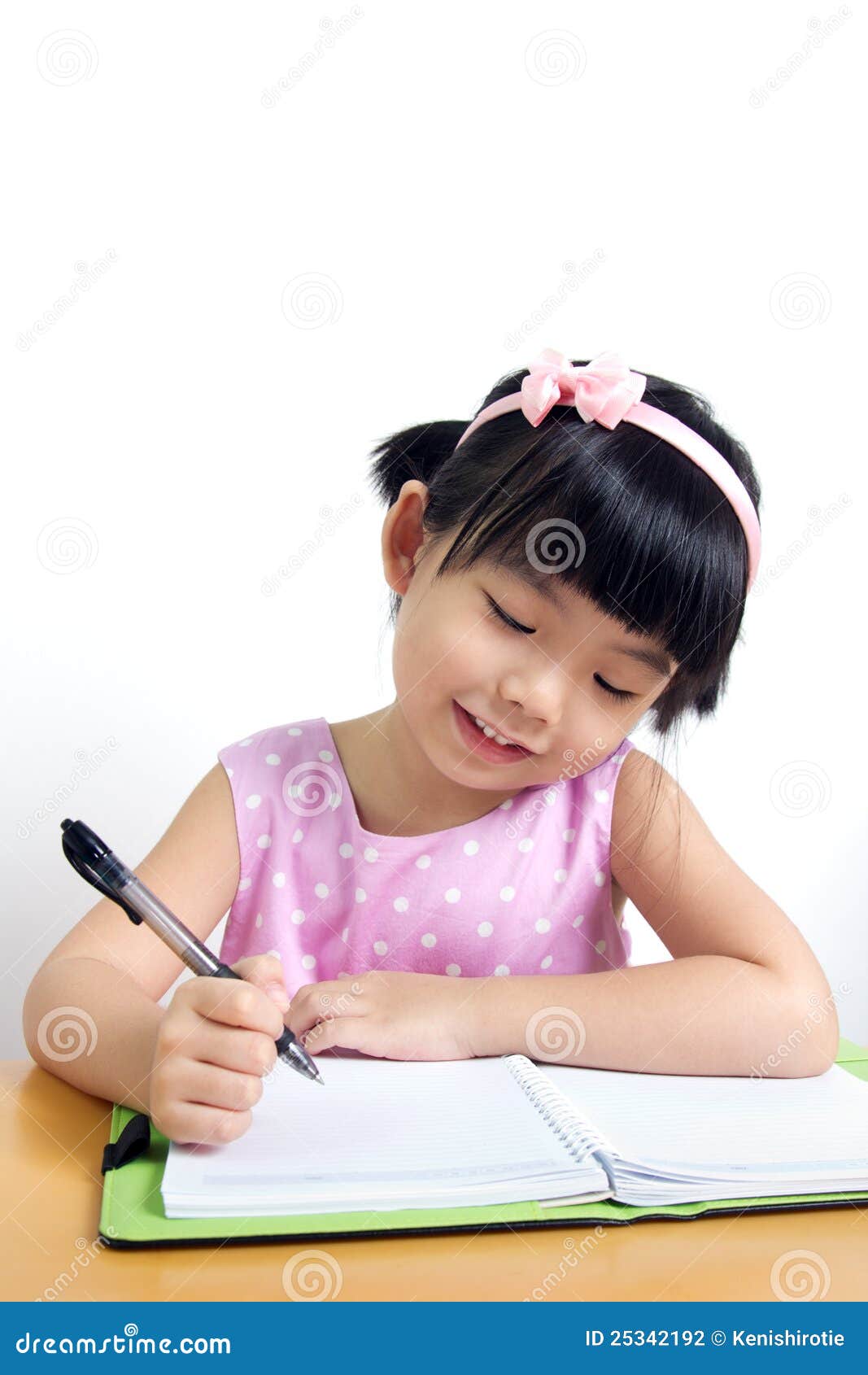 Child writing stock photo. Image of happy, girl, learn - 25342192