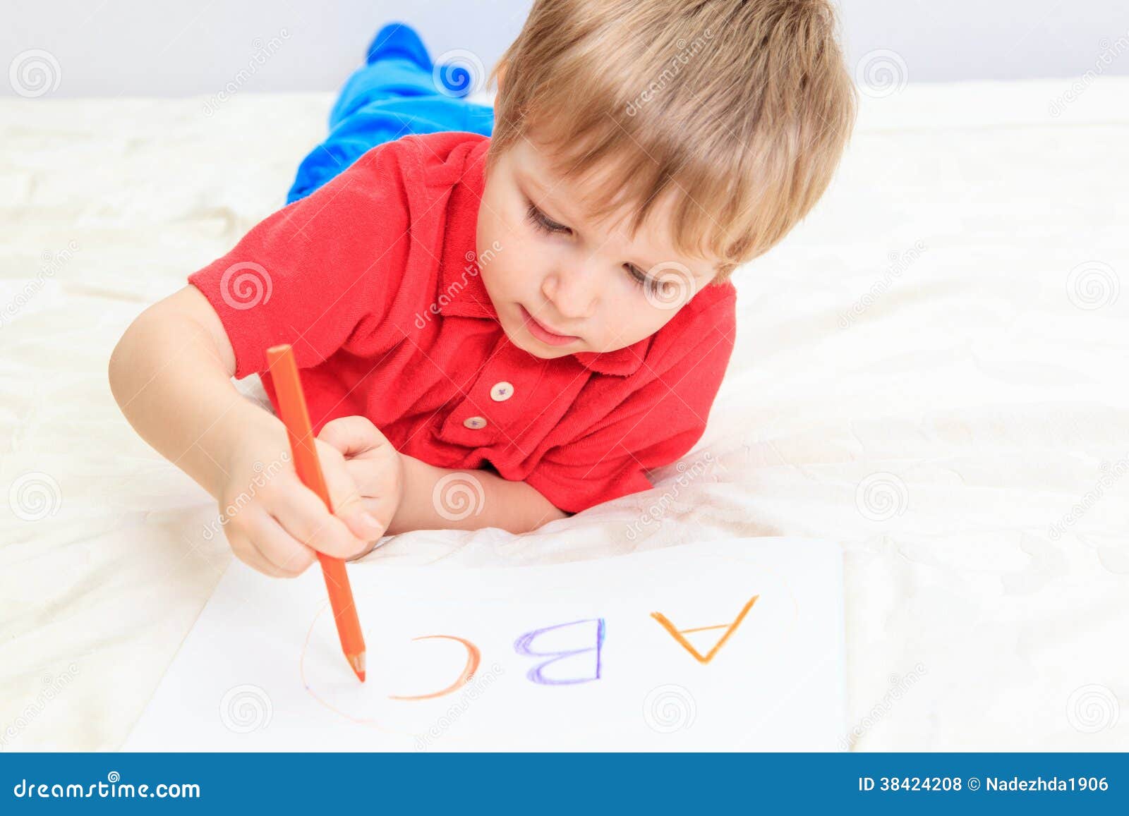 Child writing letters stock photo. Image of preschooler - 38424208