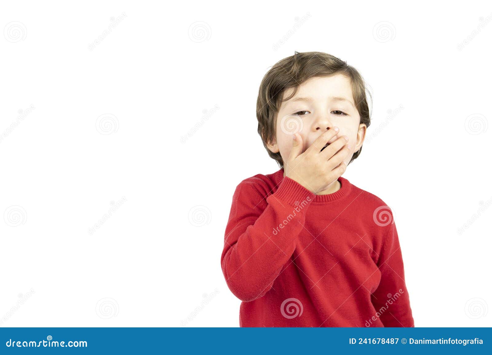 Tired Child Yawning