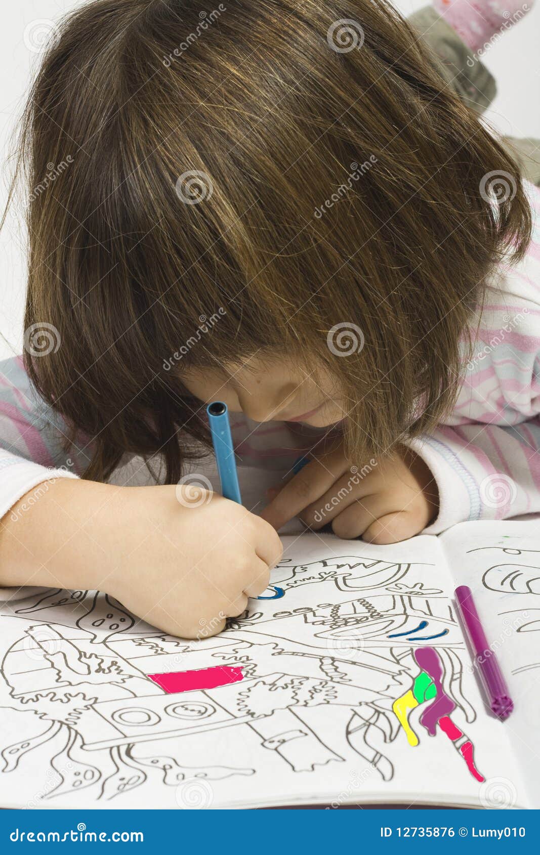 Childhood Drawing stock photo. Image of cheerful, happy - 12735876