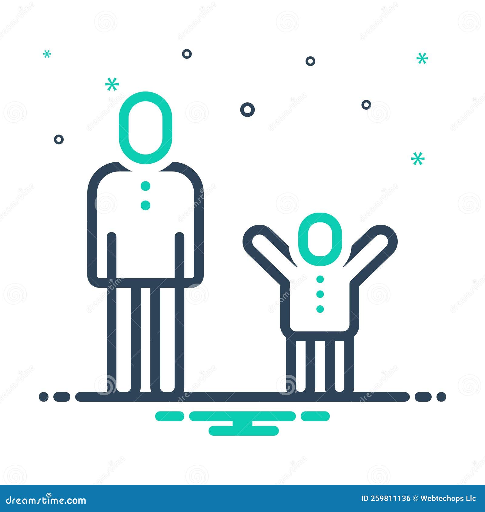 Mix Icon for Childhood, Infancy and Babyhood Stock Illustration ...