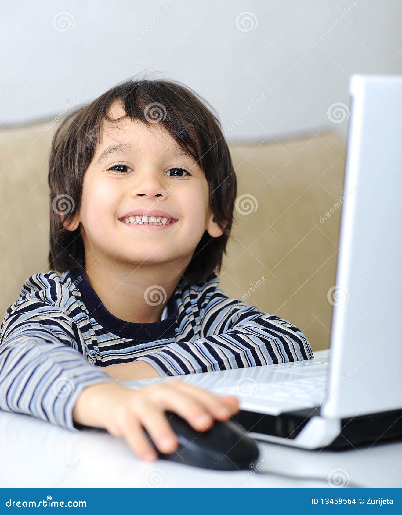 Childhood, Laptop, Learning Stock Photo - Image of childhood, computer ...