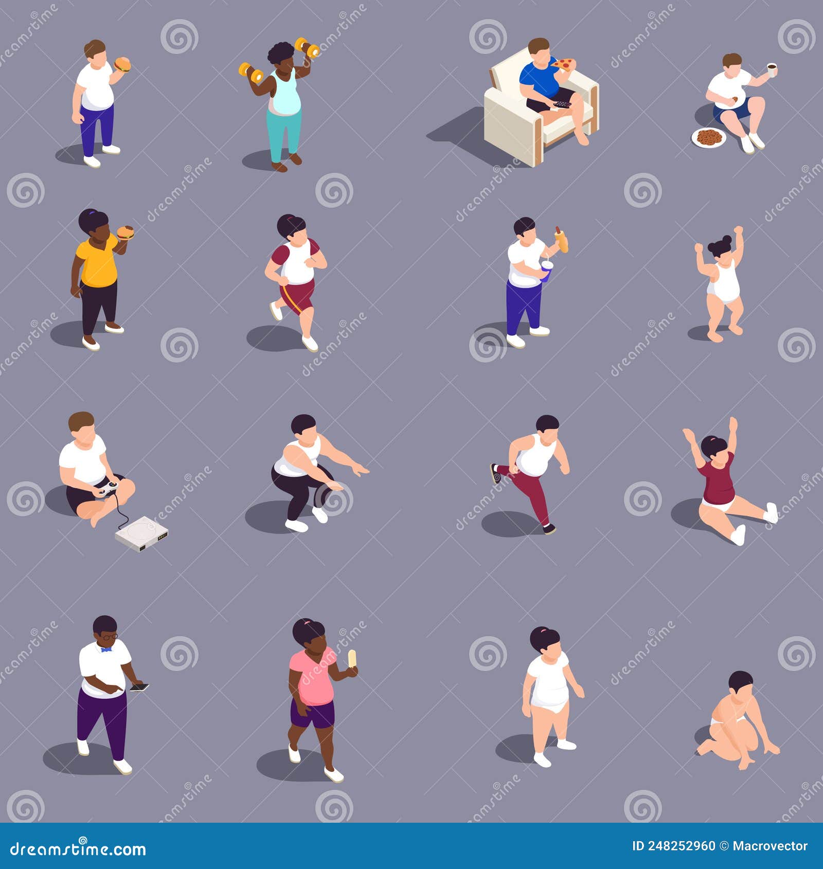 Childhood Obesity And Organs Infographic Set Vector Illustration ... Childhood Obesity And Organs Infographic Set Vector Illustration ...