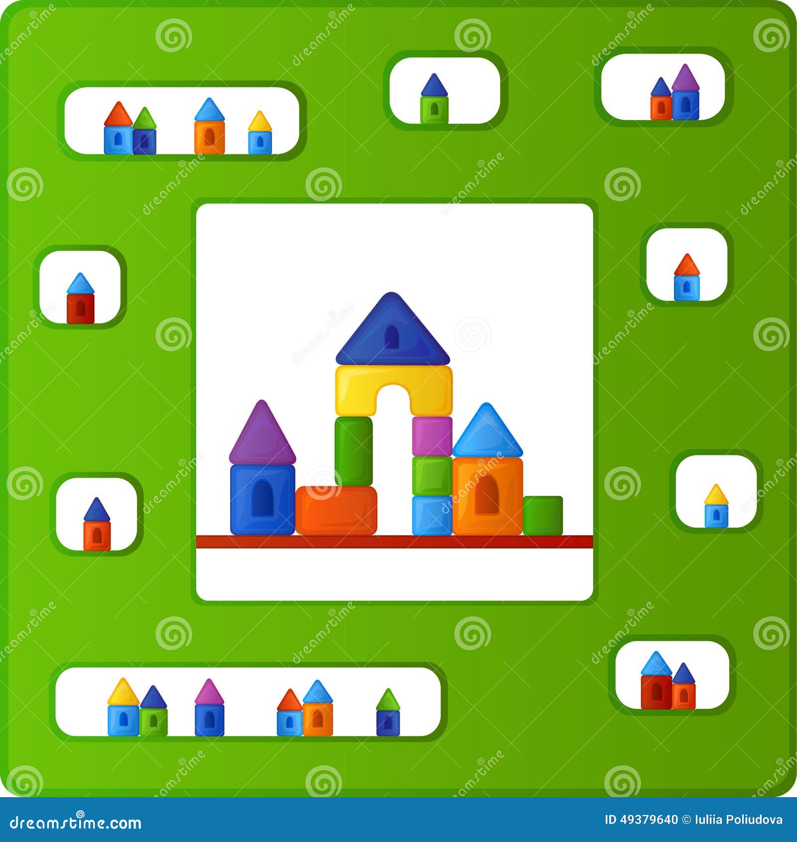 Childish background stock illustration. Illustration of small - 49379640