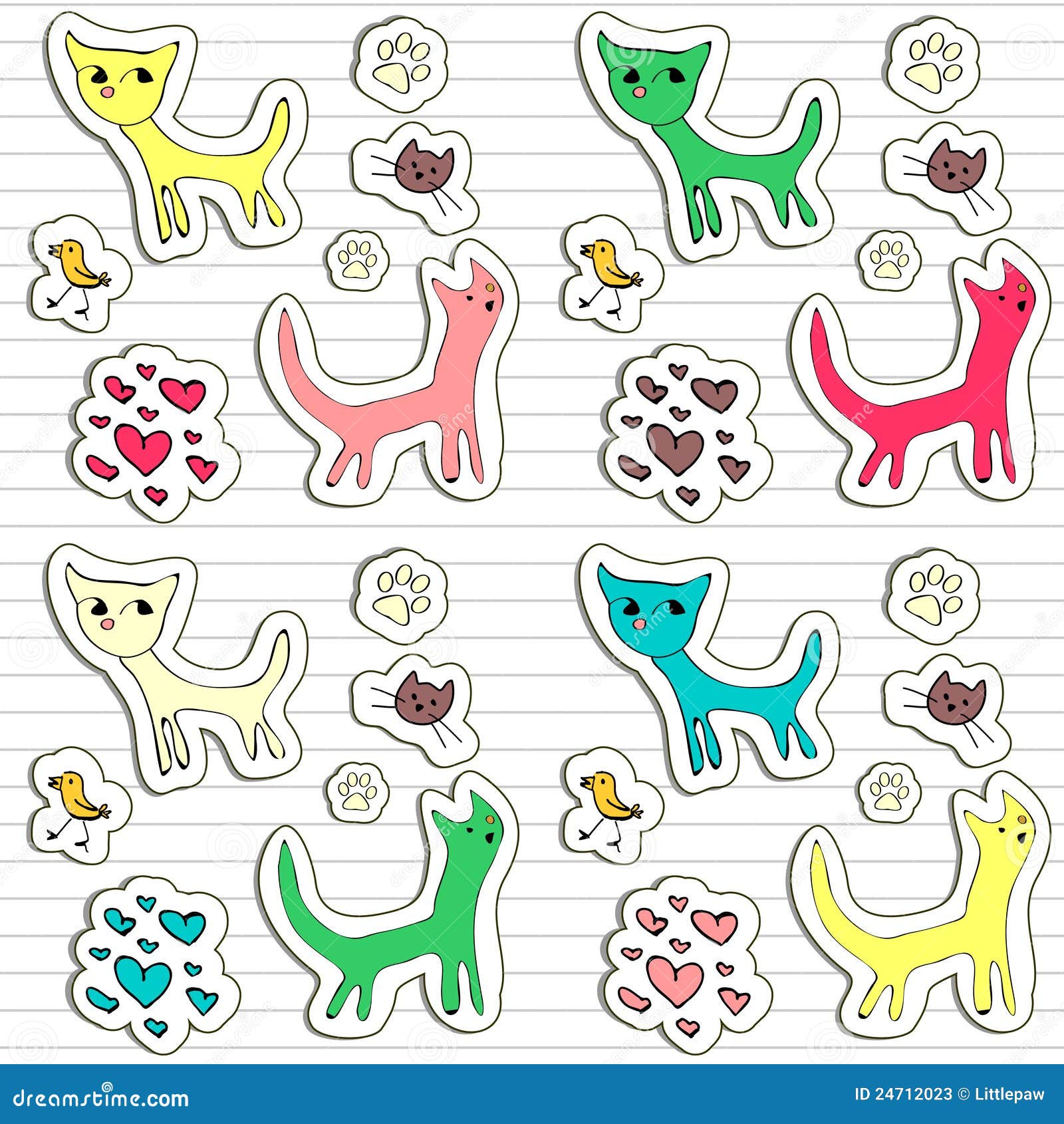 Childish doodle stickers stock vector. Illustration of baby - 24712023