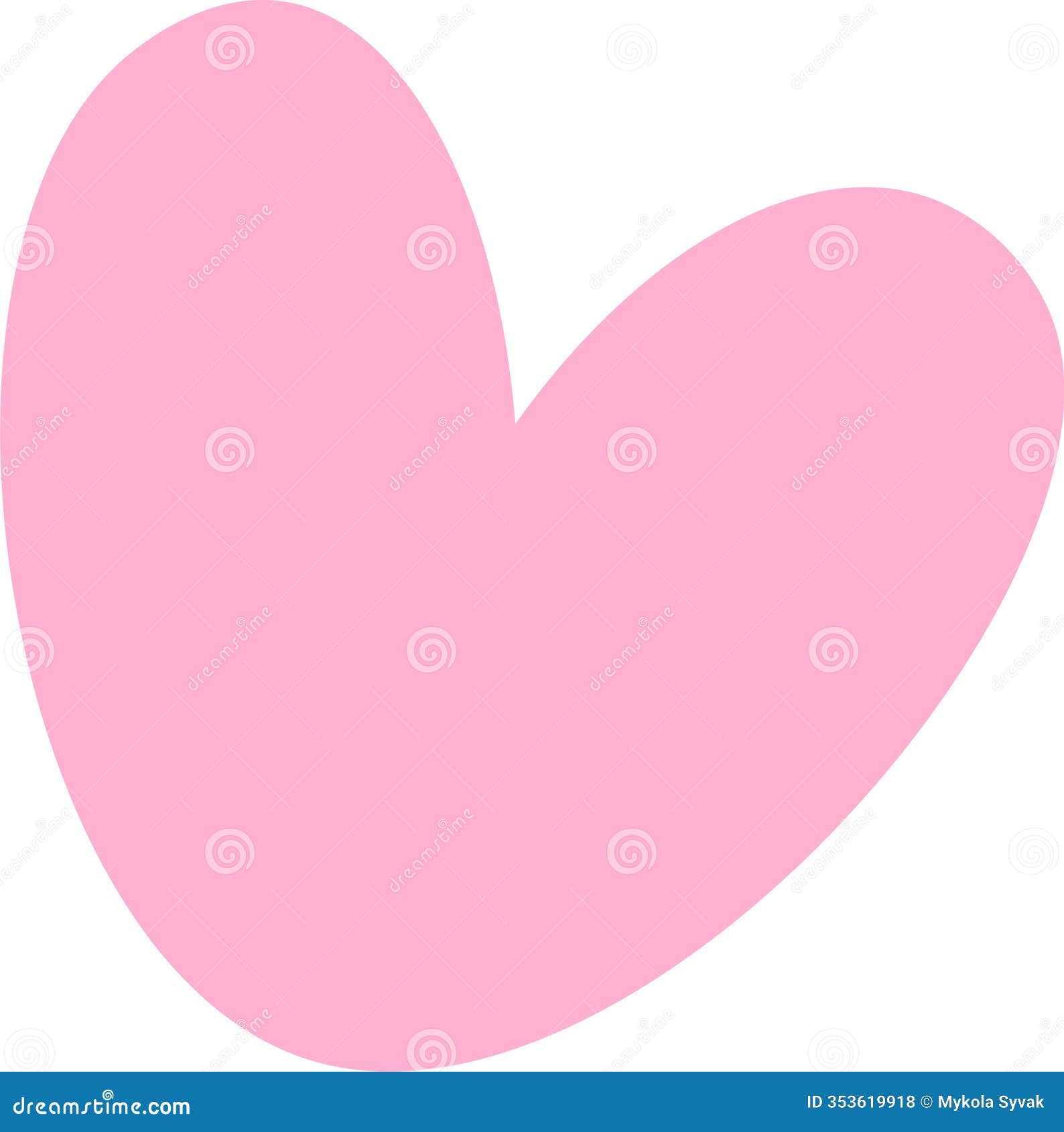 Childish Heart Silhouette stock illustration. Illustration of vector ...